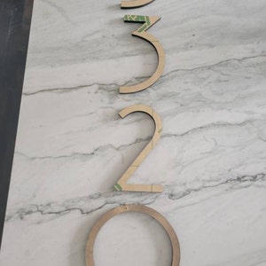 6 Inch Modern House Numbers and Letters, Custom Mailbox Numbers. - Etsy