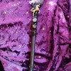11" Natural Crystal Magic Wand, Handmade Black Wand, Quartz Magic ...