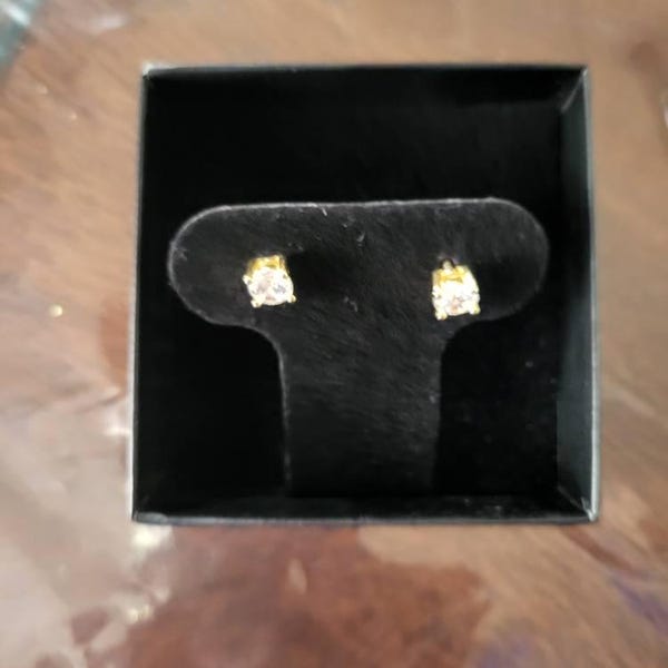 1 Ct Diamond Stud Earrings Women's Diamond Solitaire Earrings 14k White ...