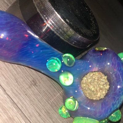 Heady Opal Pipe, Opal Pipe, Amber Purple Pipe, Glass Smoking Pipe ...