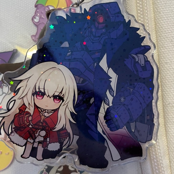 HONKAI STAR RAIL - Clara and Svarog - Chibi Keychain Charms - Etsy