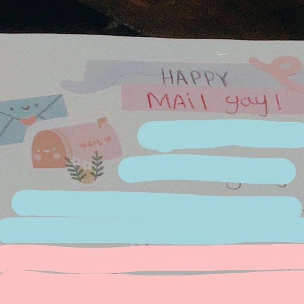Happy Mail Sticker Sheet - Kawaii Stickers - Cute Stationery - Journal ...