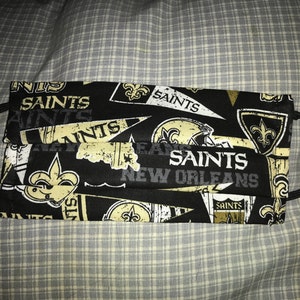 NFL New Orleans SAINTS Vintage Retro Print Football 100% Cotton Fabric ...
