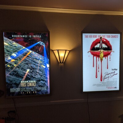 2-PACK Custom LED Light Box Poster Frames Glowbox LLC - Etsy