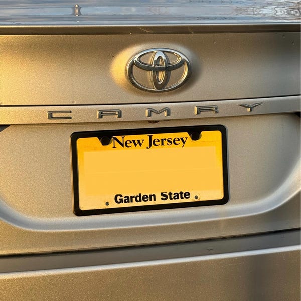 Powder Coated Matt Black Stainless Steel License Plate Frame W/ Black ...