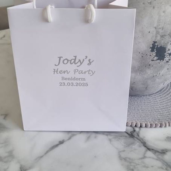 Personalised Logo Gift Bags - Customised Gift Bags With Gold/silver ...