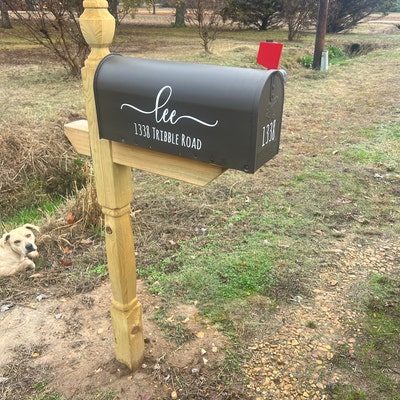 Mailbox Decal / Farmhouse Mailbox Decal / Personalized Mailbox /mailbox ...