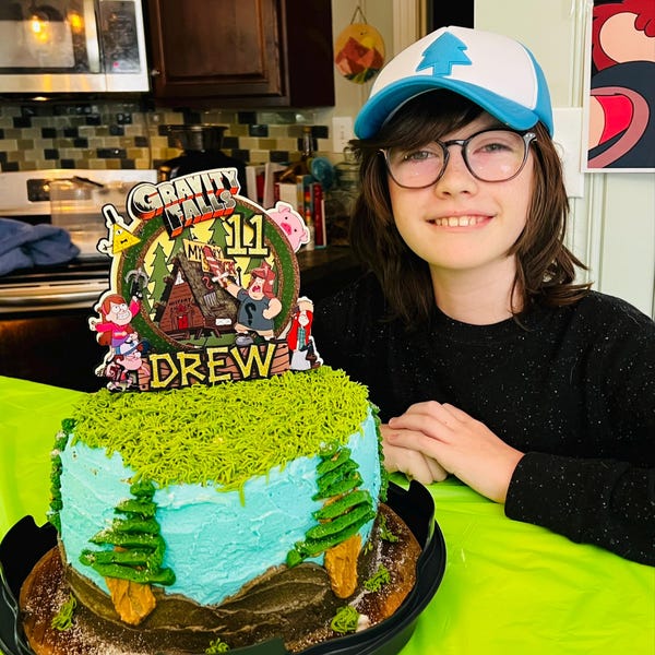 Gravity Falls Birthday Cake Topper: Personalized Party Decor - Etsy