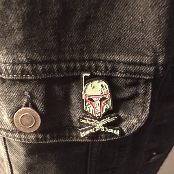 Bounty Hunter & Crossbones GLOW SERIES Enamel Pin - Etsy