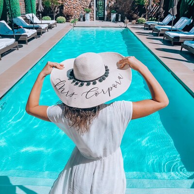 Personalized Sun Hat Floppy Beach Hat Floppy Sun Hat Custom ...