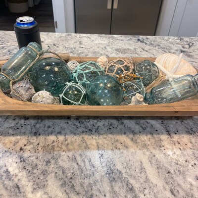3.5 Double Netted Japanese Glass Float, Collectable, Antique, Nautical ...