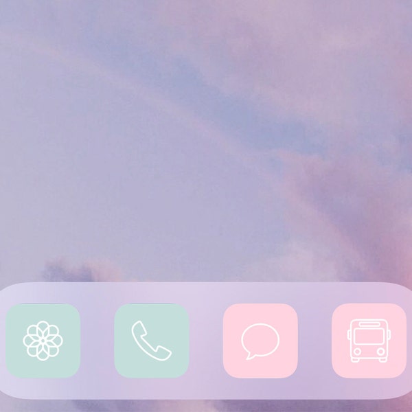 Grayscale Aesthetic 300 Aesthetic Custom Themed App Icons Pack iPhone ...