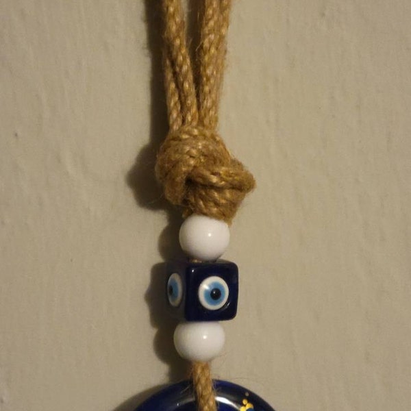Hand Painted Evil Eye Wall Hanging, House Protection, Home Decor, Home ...