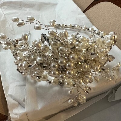 Silver Forehead Headpiece Tikka Hair Chain Forehead Tiara Bridal Vine ...