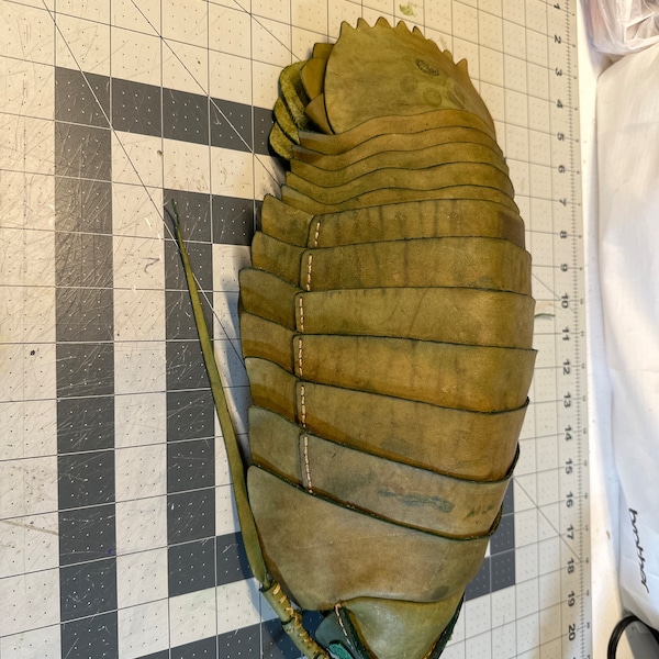 Leather Isopod Sling Bag PDF Pattern: Giant Bathynomus Design (SVG, DXF ...