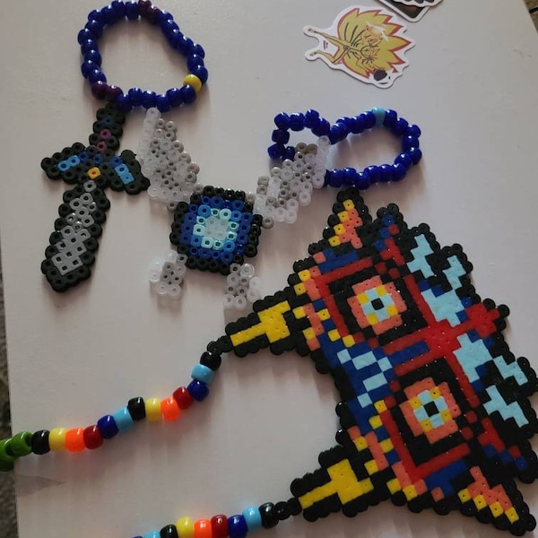 Kandi Charm Necklace - Dino Skeleton - Etsy