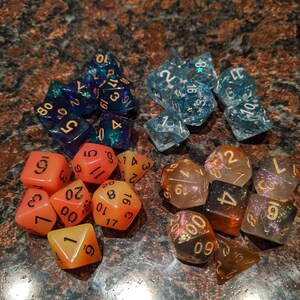 Water SPRITE Dnd Dice Set for Dungeons and Dragons TTRPG D20 - Etsy