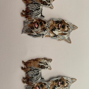 Yorkie Dog Patch Yorkshire Terrier Applique Iron on Dog | Etsy