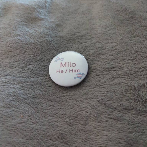 Blue and Orange Dog Inspired Art 32 Mm Pin Button Badge - Etsy