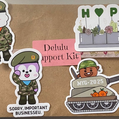 Shooky Military BTS Vinyl Waterpoof Sticker Suga Agustd Hobihearteu ...