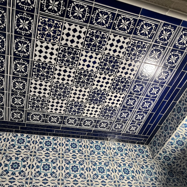 Hand-painted Pine Tree Tile Mural: 6x6 Accent Tiles, Garden Decor - Etsy