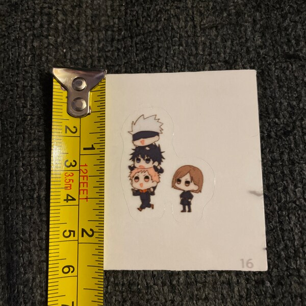 Gojo and Geto Walking Sticker, Kiss-cut Stickers, JJK, Anime, Cute Gift ...
