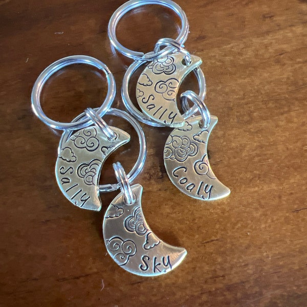 Wild & Beautiful Handstamped Hexagon Pet ID Tag • Personalized Pet/dog ...