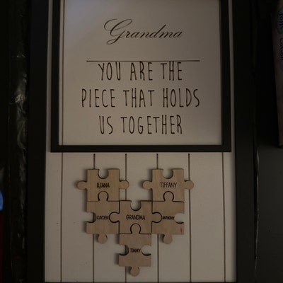 Personalized Grandma Puzzle Sign/ Gift for Grandma /grandma You Are the ...