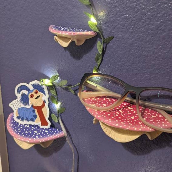 Handmade Floating Mushroom Shelf Decor; Display,collection,crystals ...