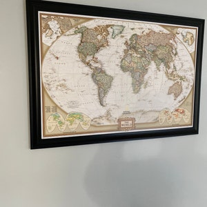 Personalized Vintage World Push Pin Travel Map Push Pin | Etsy