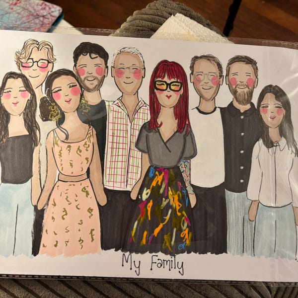 Personalised Illustration, Live Drawing, Guest Drawing, Couple Portrait ...