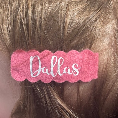 Personalized Snap Clips, Name Clip, Wool Snap Clip, Name Snap Clip for ...