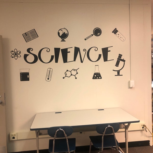 Science Decal, Science Wall Decal, Classroom Wall Decal, Teacher Decal ...