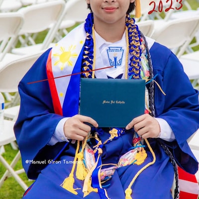 Custom Graduation Lei, Celebration Lei, Ribbon Lei, College Graduation ...