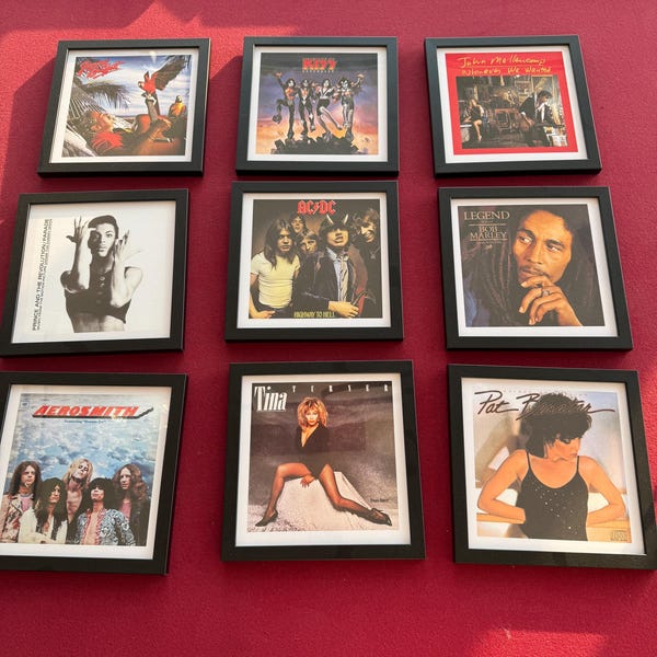 Custom Music Album Cover Print Set of Nine, Framed or Unframed - Etsy ...