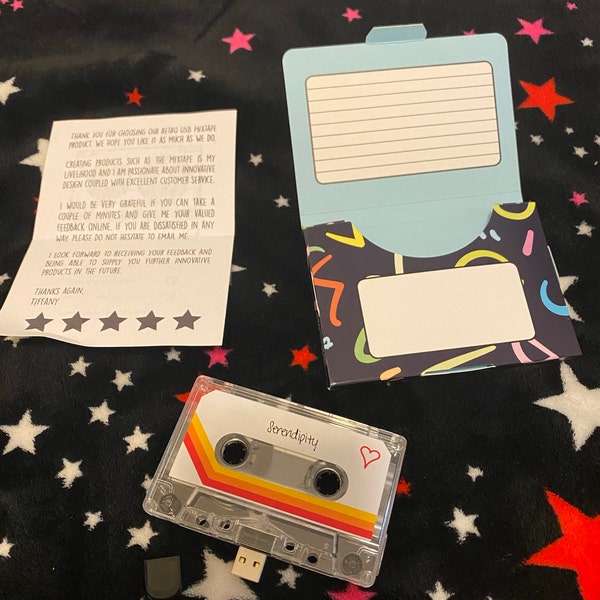 4GB/8GB/16GB USB Mixtape - Retro Anniversary Gift , Loved One, Cute ...