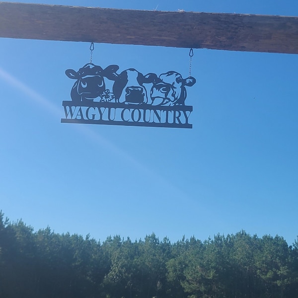 Welcome Cowboy Sign ~ Metal Porch Sign | Metal Gate Sign | Farm ...