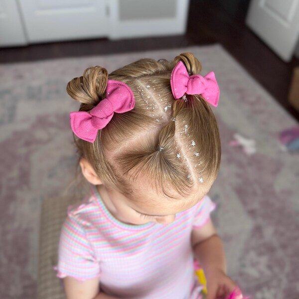 Pink Cherry Pigtail Knot Bows, Cherry Fruit Pigtail Bows, Cherry ...