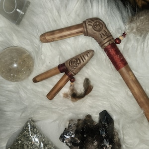 Shiva Big Tepi Pipe With Spiral Symbol - Etsy