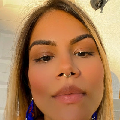 Gold Triple Stacked Beaded Septum Ring With Gap Piercing - Etsy