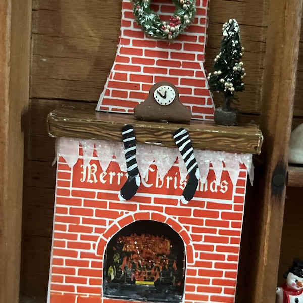 1:12 Printable Dollhouse Miniature Vintage Christmas Cardboard ...