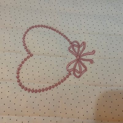 Pearl and Bow Embroidery Design Machine Embroidery 6 SIZES Instant ...