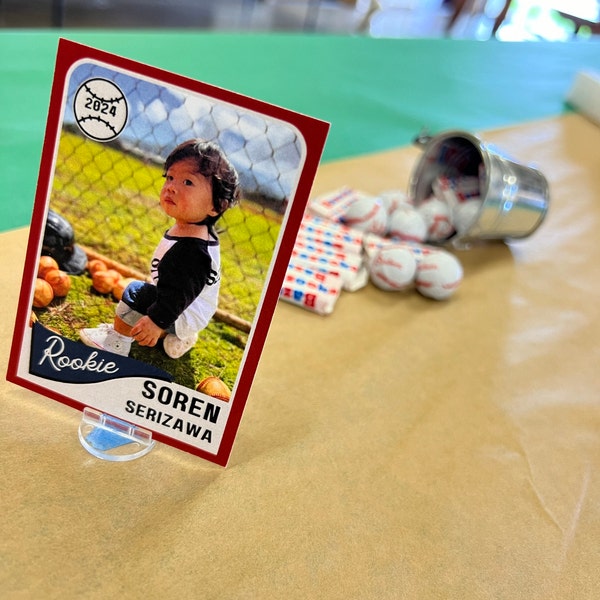 Customizable Little League Baseball Trading Card | Editable Canva ...