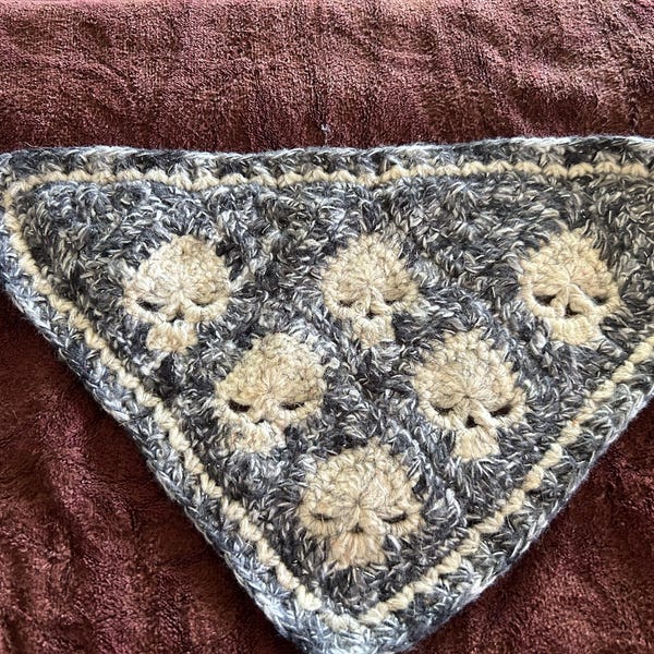 CROCHET PATTERN - Skull Granny Square Bandana Crochet Pattern Easy ...