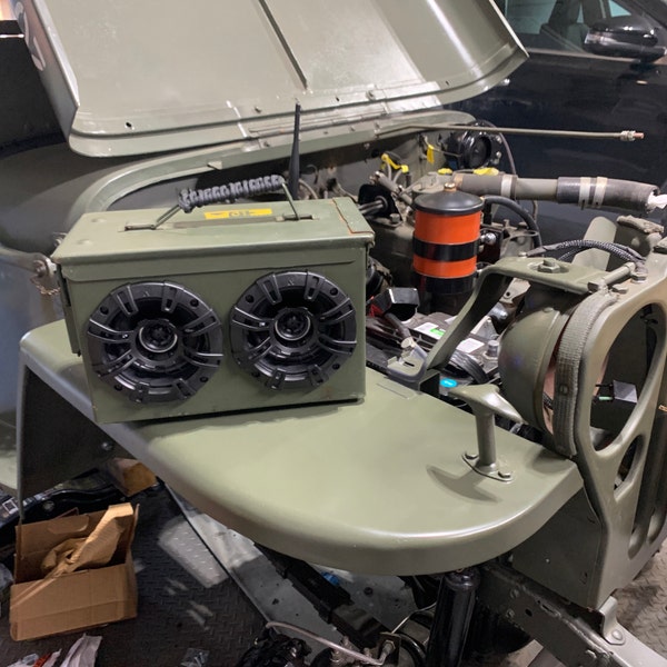 MAX POWER Bluetooth Ammo Can Boombox. Completely Assembled 50W+50W ...