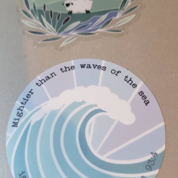 The Lord is My Shepherd, Psalm 23 Clear Vinyl Sticker || Christian ...