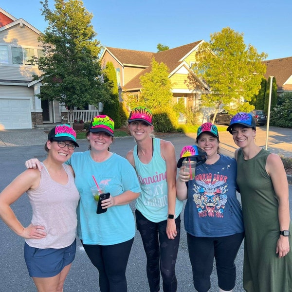 Airbrush Trucker Hat Custom, 5 Panel Graffiti Trucker Hat, Trendy Cool ...