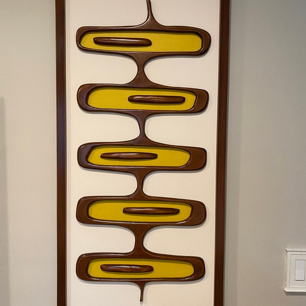 Mid Century Modern Wall Art Witco Inspired Wood Artwork, MCM Decor ...