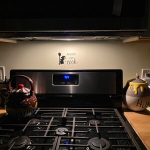 Disney Wall Decal, Disney Home Decor, Ratatouille, Anyone Can Cook ...