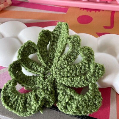 Monstera Leaf Coasters Crochet Pattern, Video Tutorial and PDF Download ...